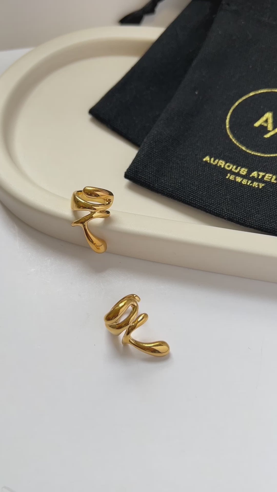 Dylan Abstract Ear Cuff – Aurous Atelier